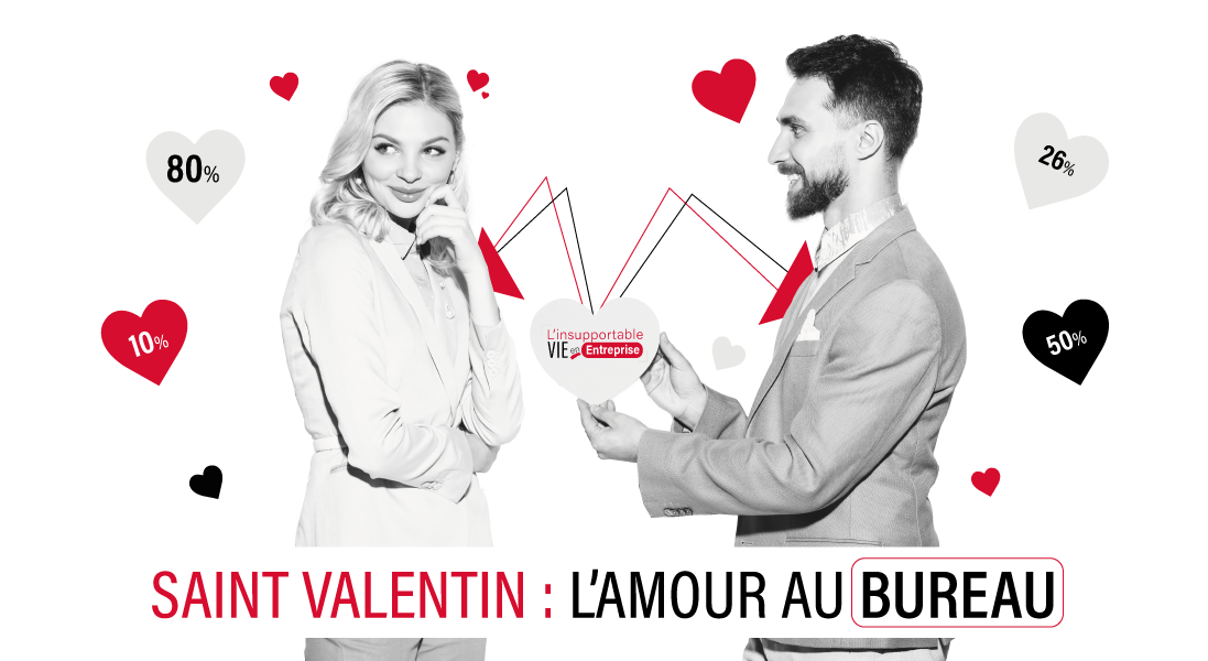 Saint valentin : les chiffres sur l'amour au travail